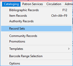 Polaris Client: Deleting Items using Item record sets | ODIN